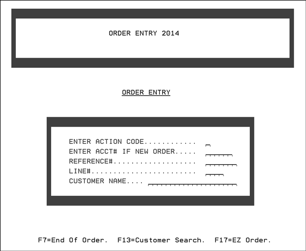Entering a Customer Order - Getting Started