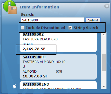 Item Search Enhancements