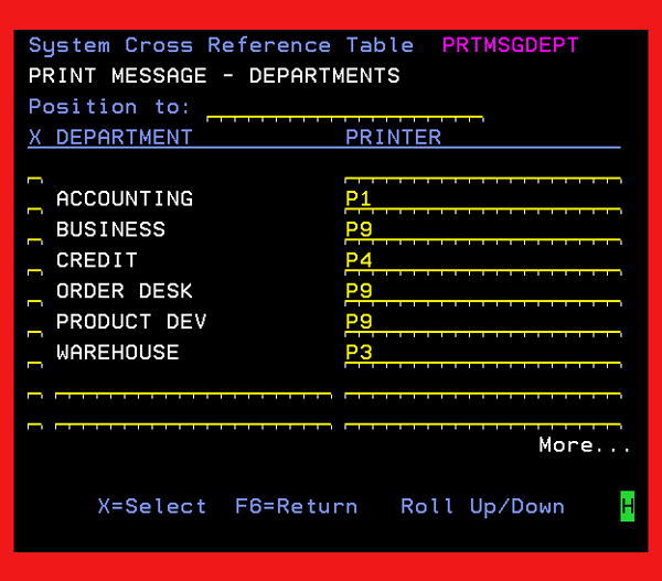 Sending Messages to a Printer